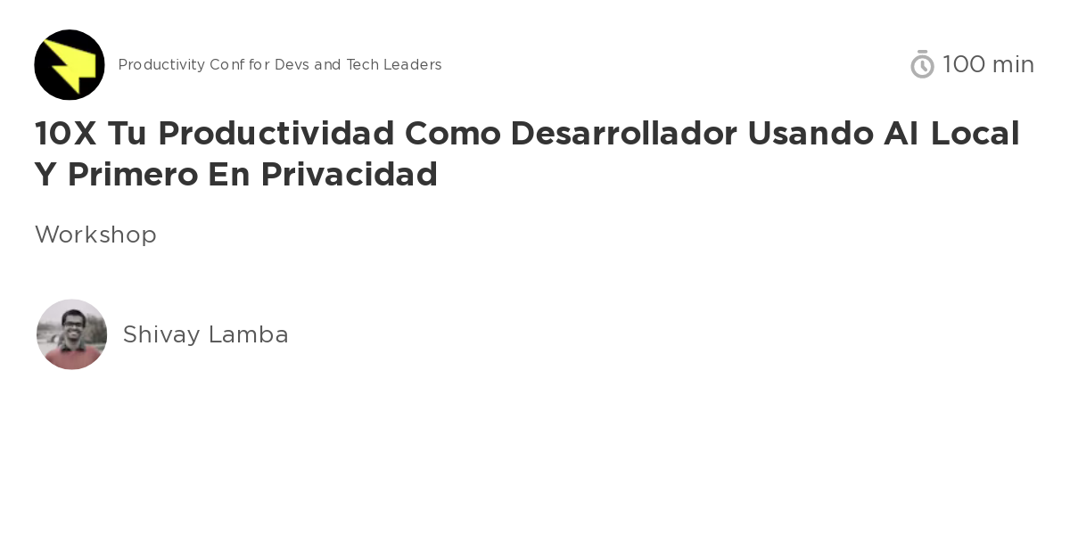 10X Tu Productividad como Desarrollador Usando AI Local y Primero en ...