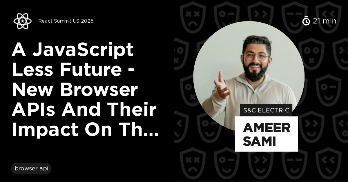 A JavaScript Less Future - New Browser APIs and Their Impact on the ...
