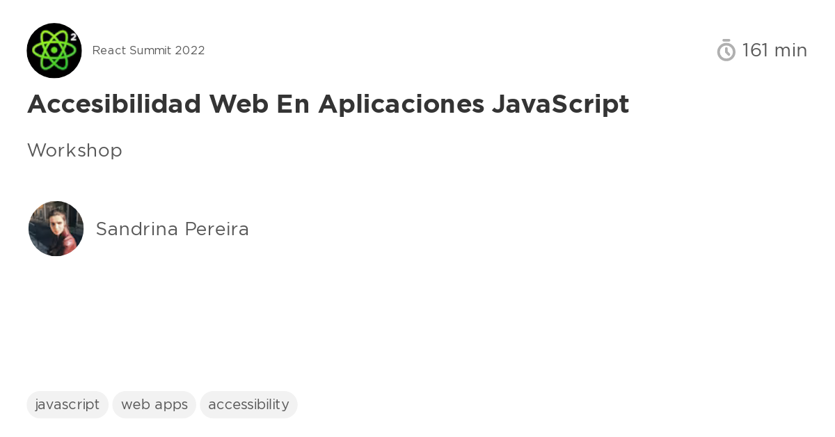Accesibilidad web en aplicaciones JavaScript