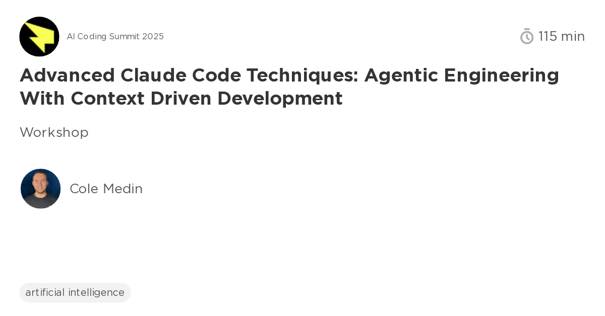 Advanced Claude Code Techniques: Agentic Engineering With Context ...