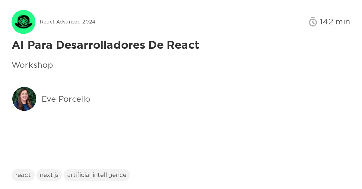 AI para Desarrolladores de React