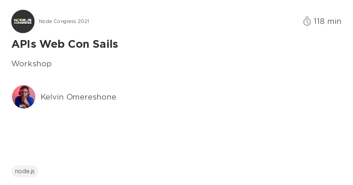 APIs web con Sails