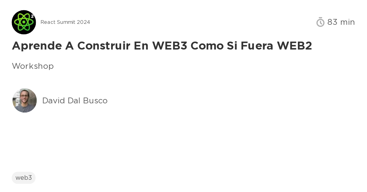 Aprende a Construir en WEB3 Como si Fuera WEB2