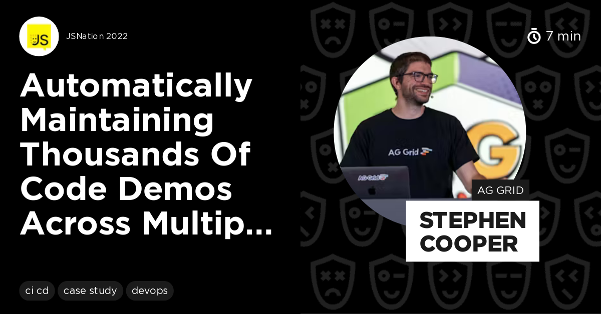 Automatically maintaining thousands of code demos across multiple ...