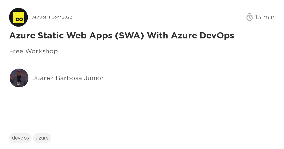 Azure Static Web Apps Swa With Azure Devops