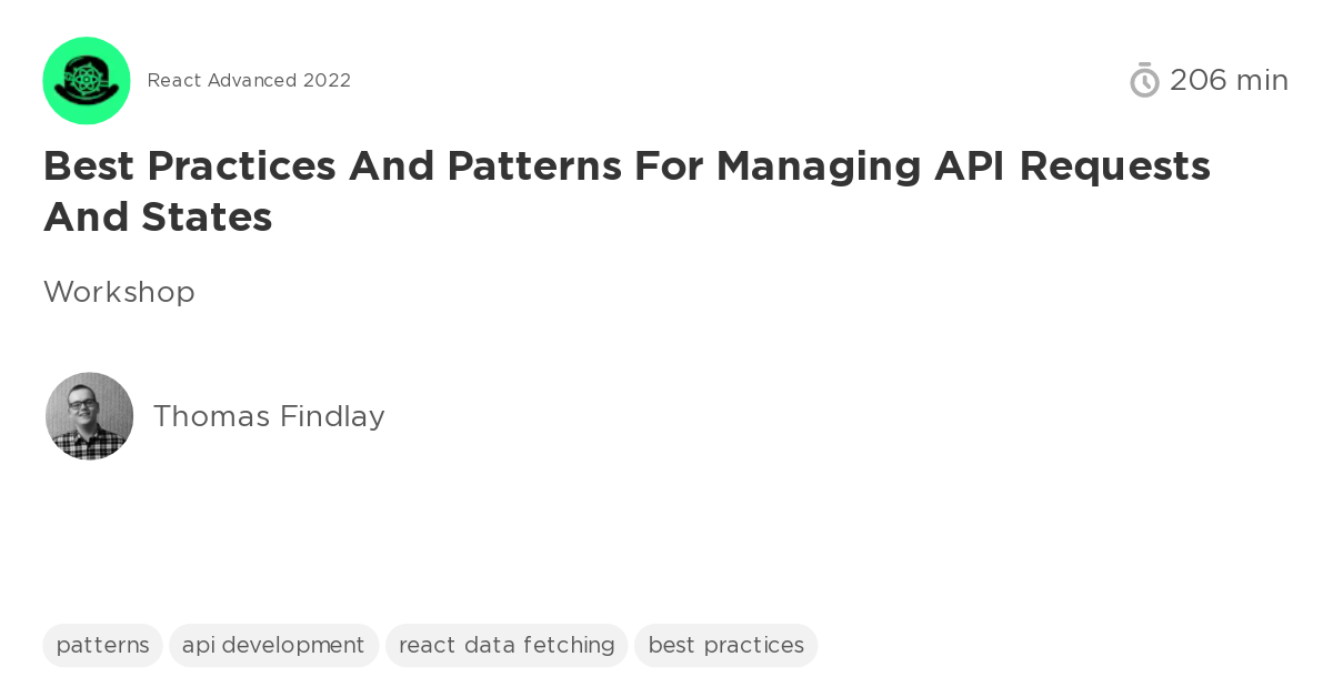 Best Practices and Patterns for Managing API Requests and States