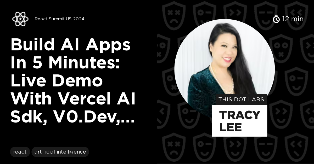 Build AI Apps in 5 Minutes: Live Demo With Vercel AI Sdk, v0.dev, and ...