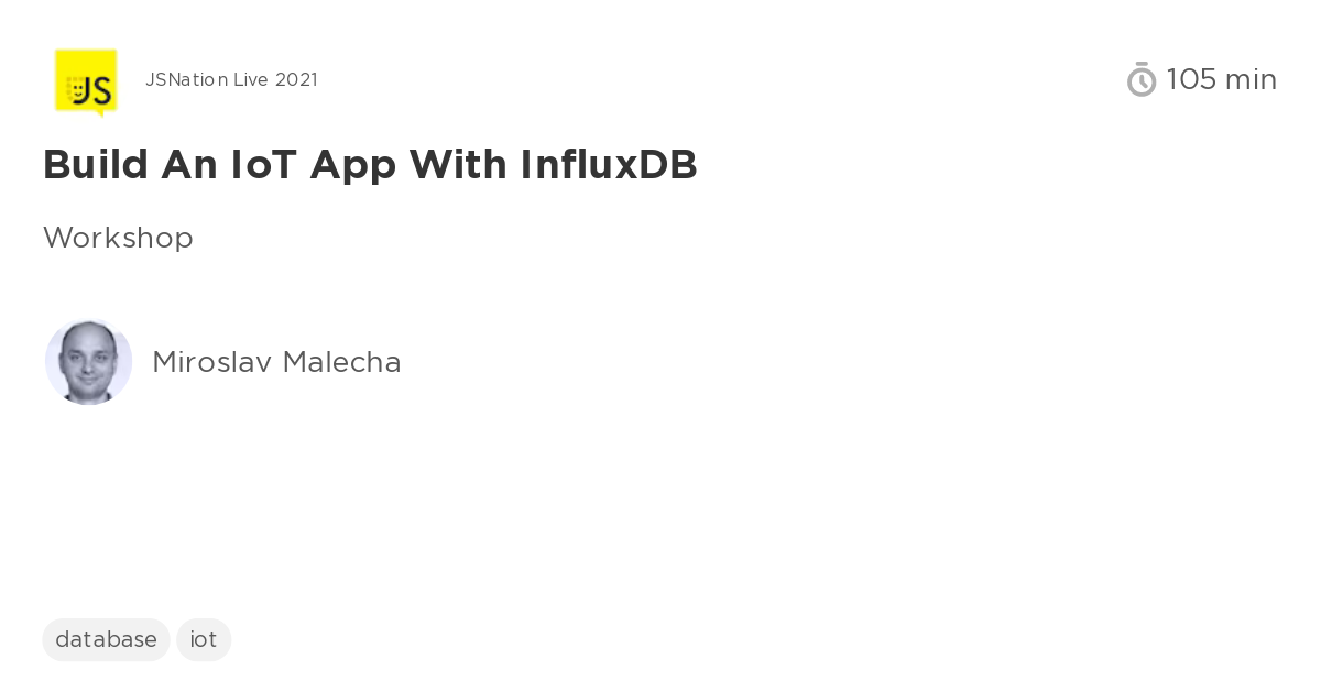 Build an IoT App With InfluxDB