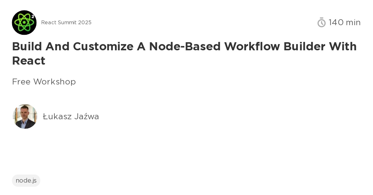 Build And Customize A Node Based Workflow Builder With React