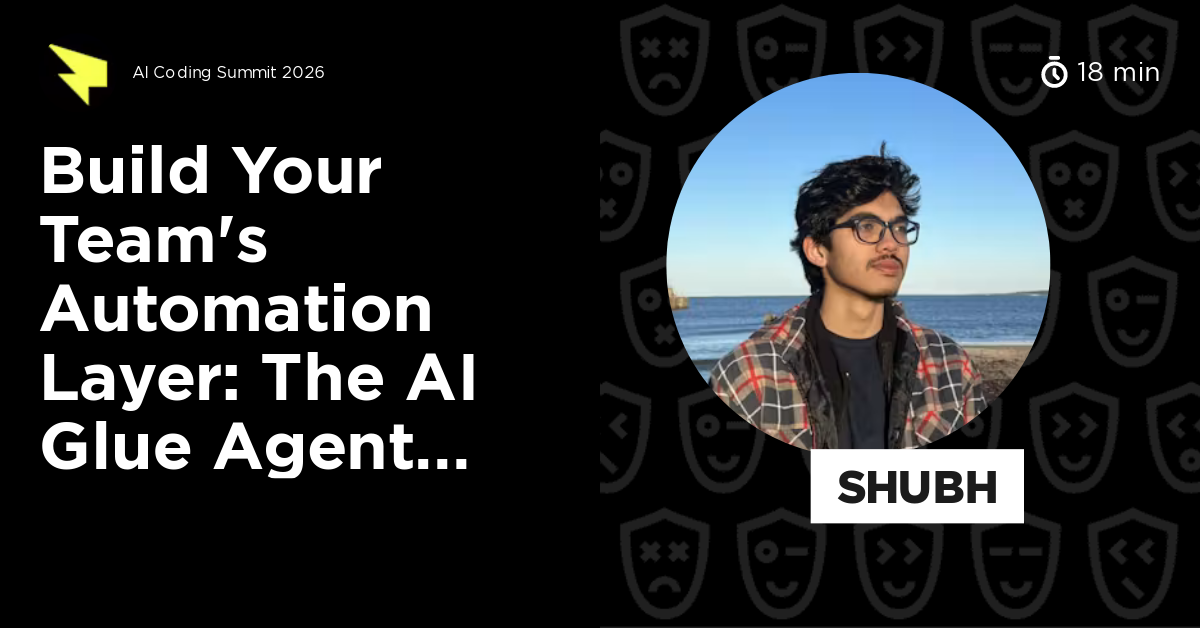 Build Your Team's Automation Layer: The AI Glue Agent Pattern by Shubh