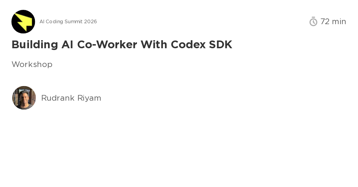 Building AI Co-Worker with Codex SDK