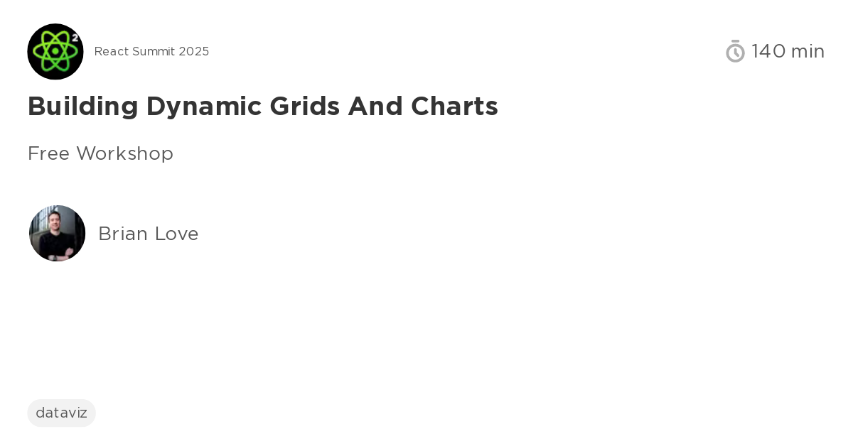 Building Dynamic Grids and Charts