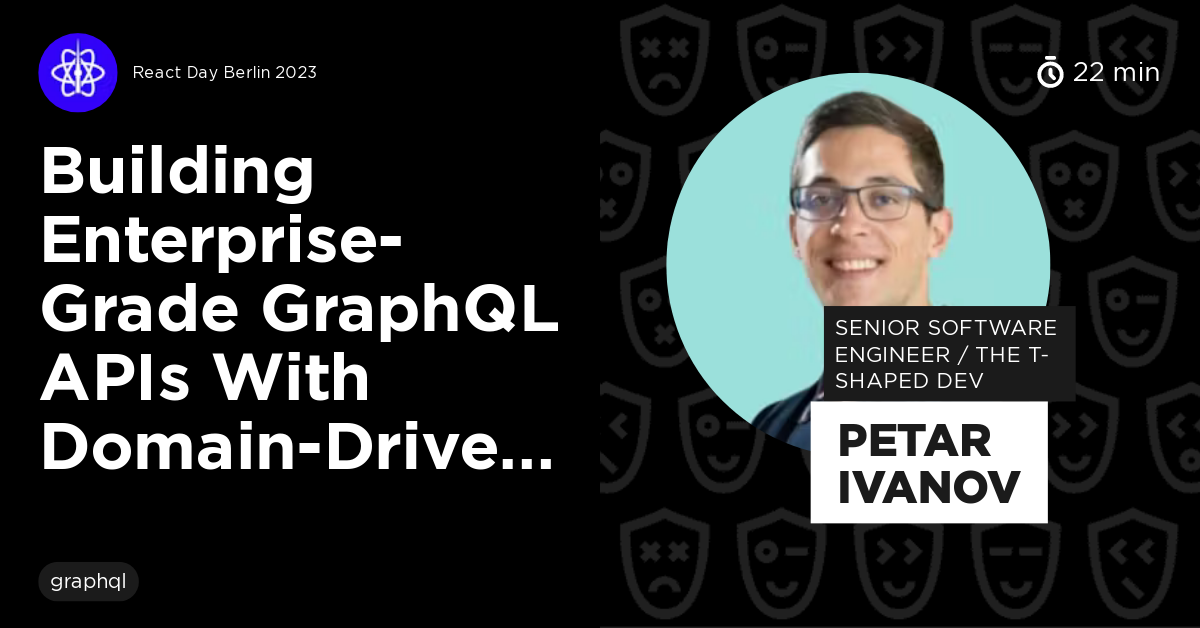 Building Enterprise-grade GraphQL APIs with Domain-Driven Design and ... Building Enterprise-grade GraphQL APIs with Domain-Driven Design and ...
