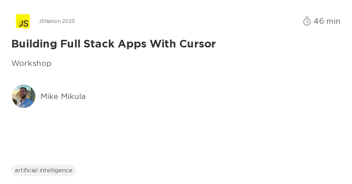 Building Full Stack Apps With Cursor