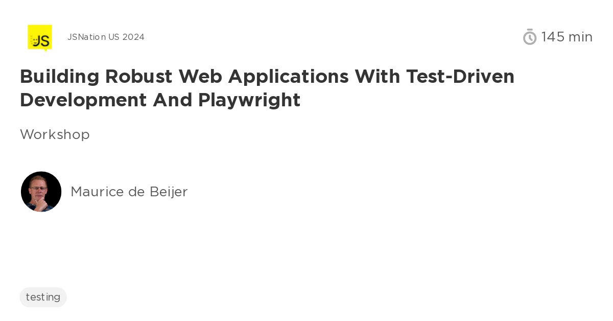 Building Robust Web Applications with Test-Driven Development and ... Building Robust Web Applications with Test-Driven Development and ...
