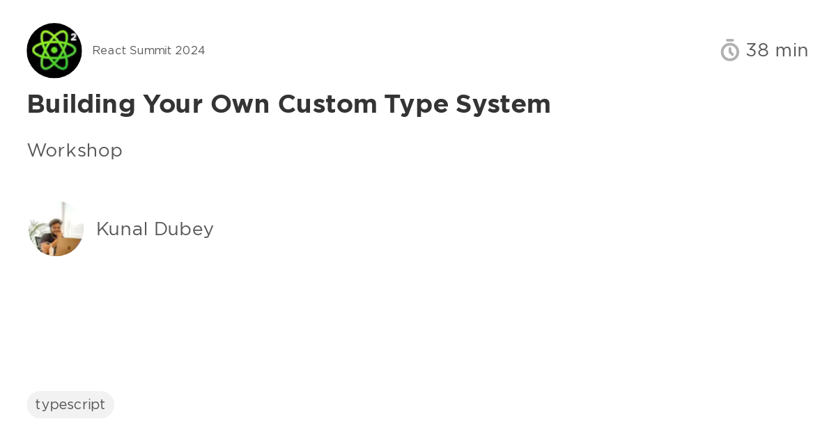 Building Your Own Custom Type System
