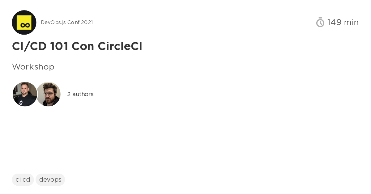 CI/CD 101 con CircleCI