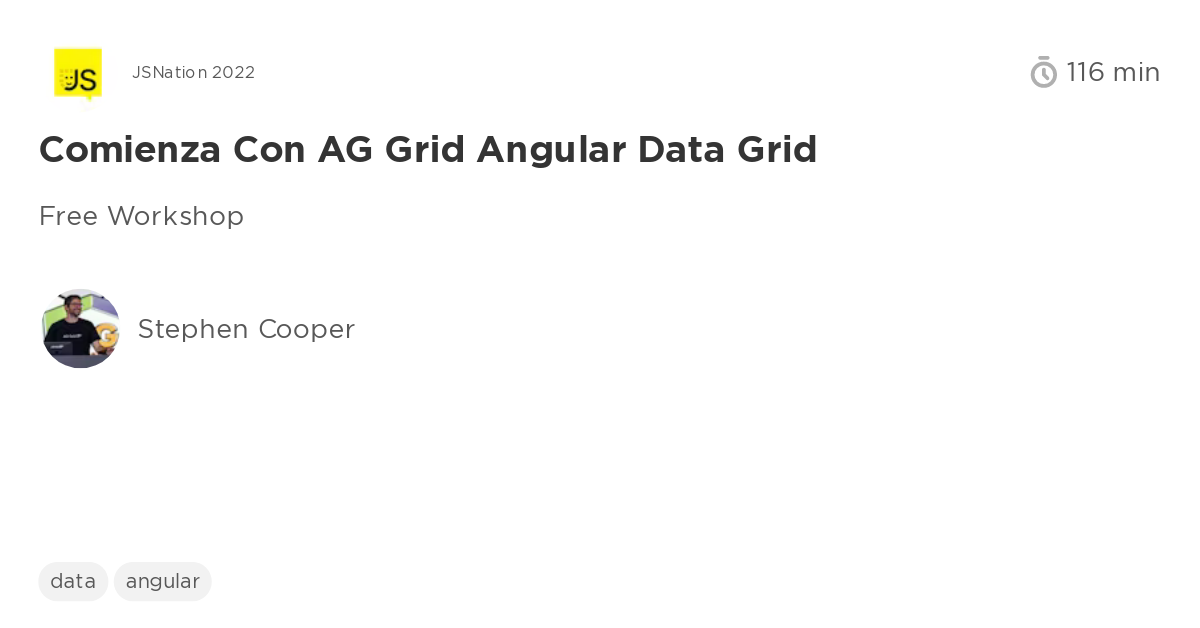 AG Grid for Angular Apps AG Grid for Angular Apps