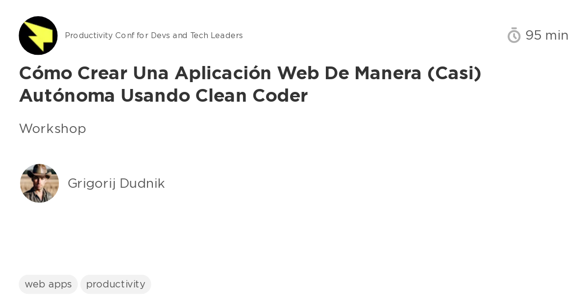Cómo Crear una Aplicación Web de Manera (Casi) Autónoma Usando Clean Coder