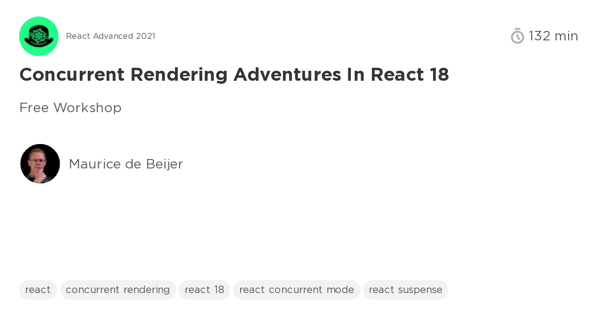 Concurrent Rendering In React 18 9347