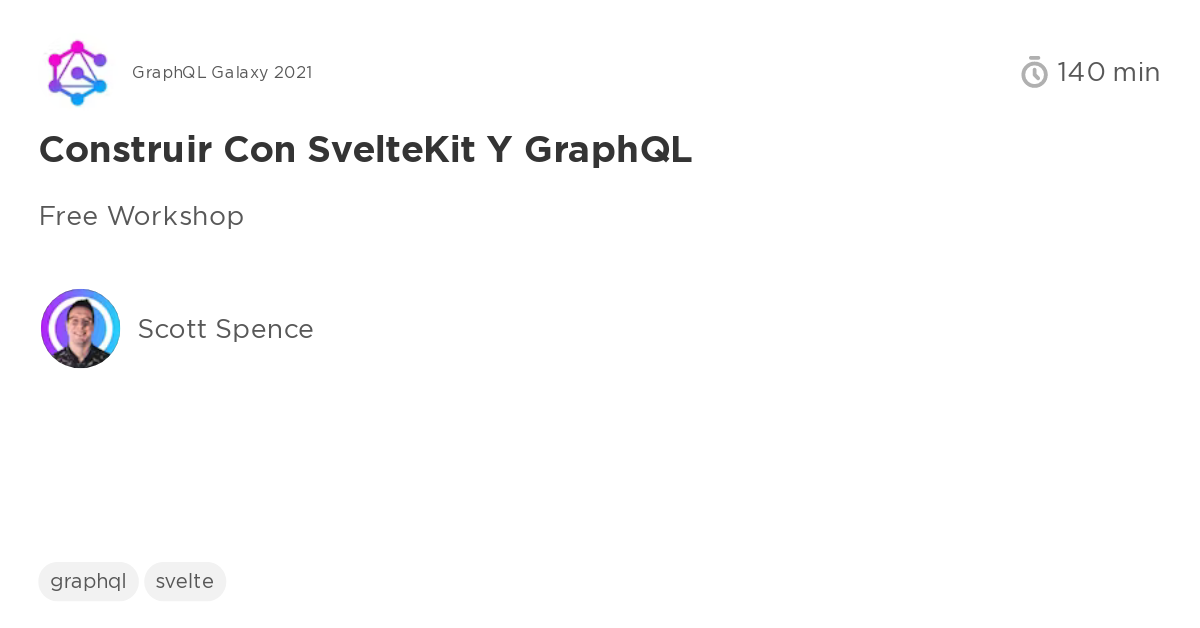 Construir con SvelteKit y GraphQL