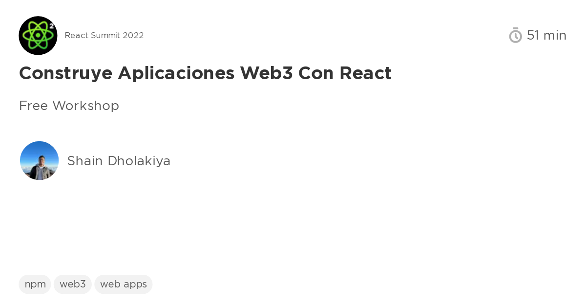 Construye aplicaciones Web3 con React