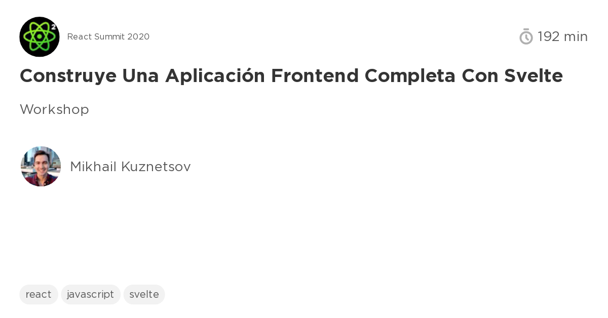 Construye una aplicación frontend completa con Svelte