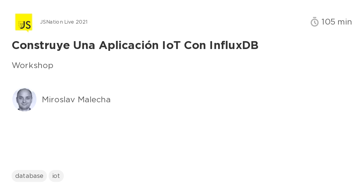 Construye una aplicación IoT con InfluxDB