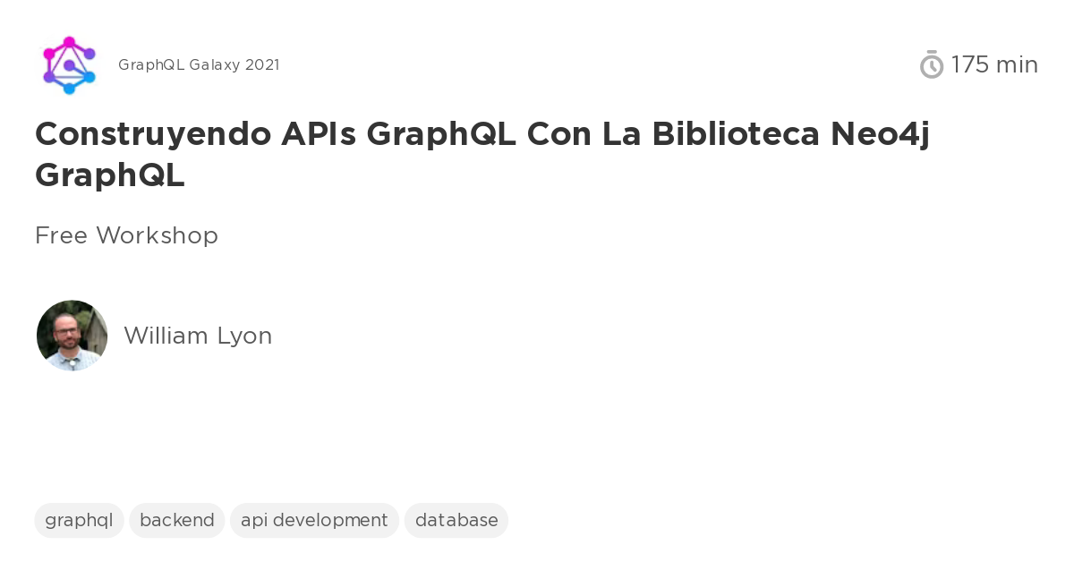 Construyendo APIs GraphQL con la biblioteca Neo4j GraphQL