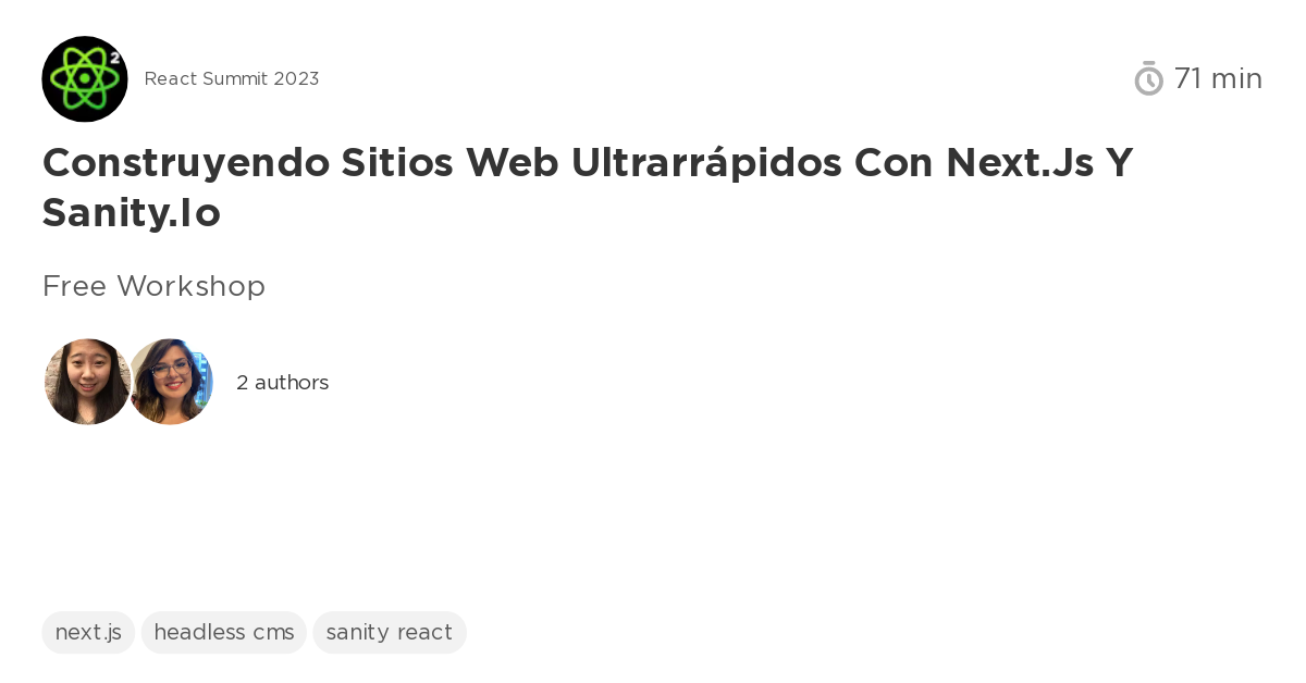 Headless Web Development with Sanity and Next.js