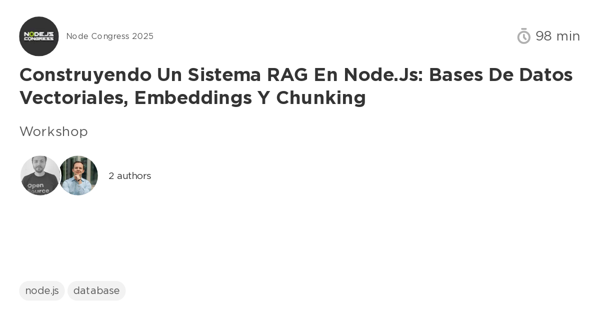 Construyendo un Sistema RAG en Node.js: Bases de Datos Vectoriales, Embeddings y Chunking