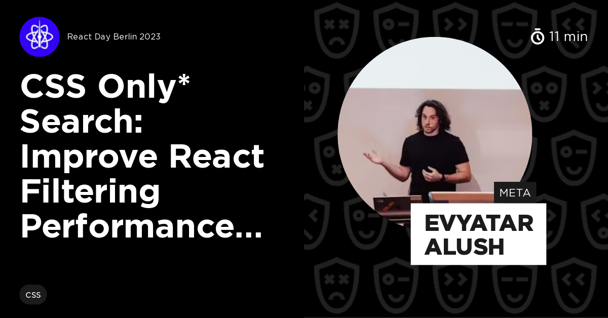 CSS Only* Search: Improve React Filtering Performance with CSS! by ... CSS Only* Search: Improve React Filtering Performance with CSS! by ...