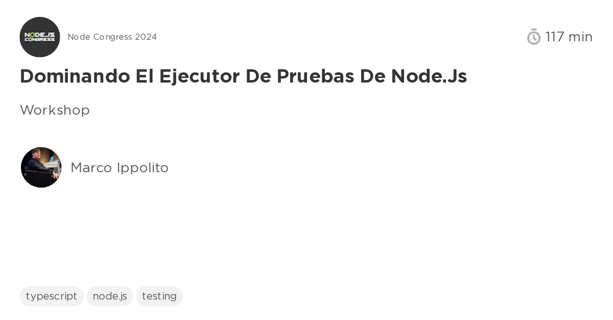Dominando el Ejecutor de Pruebas de Node.js