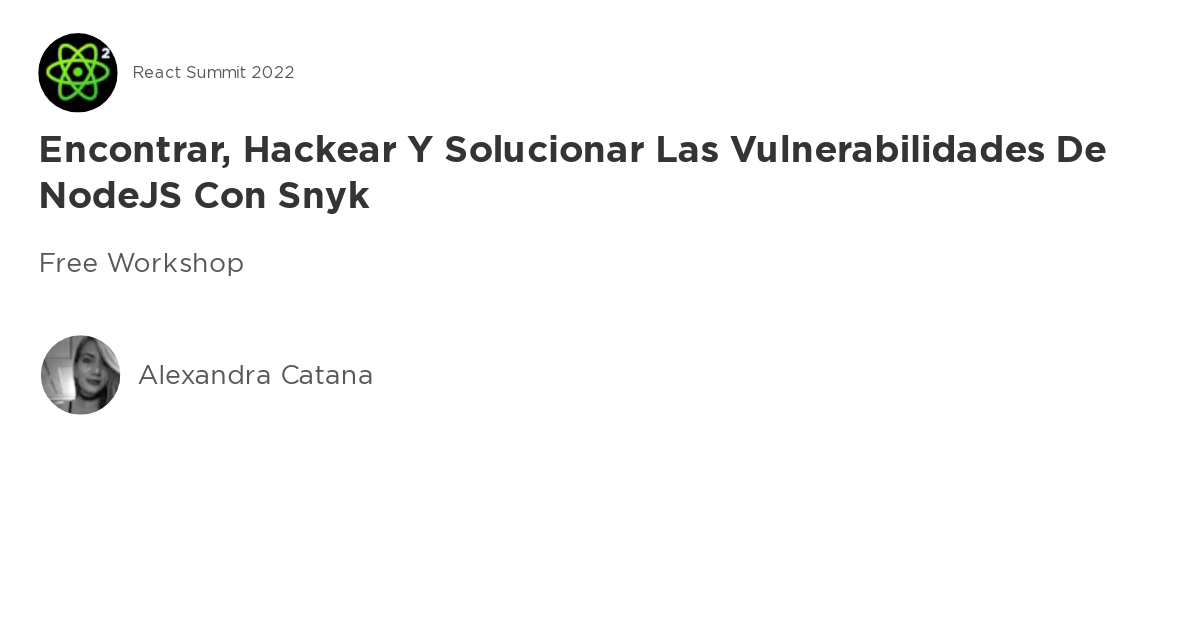 Encontrar, Hackear y solucionar las vulnerabilidades de NodeJS con Snyk - Video recording