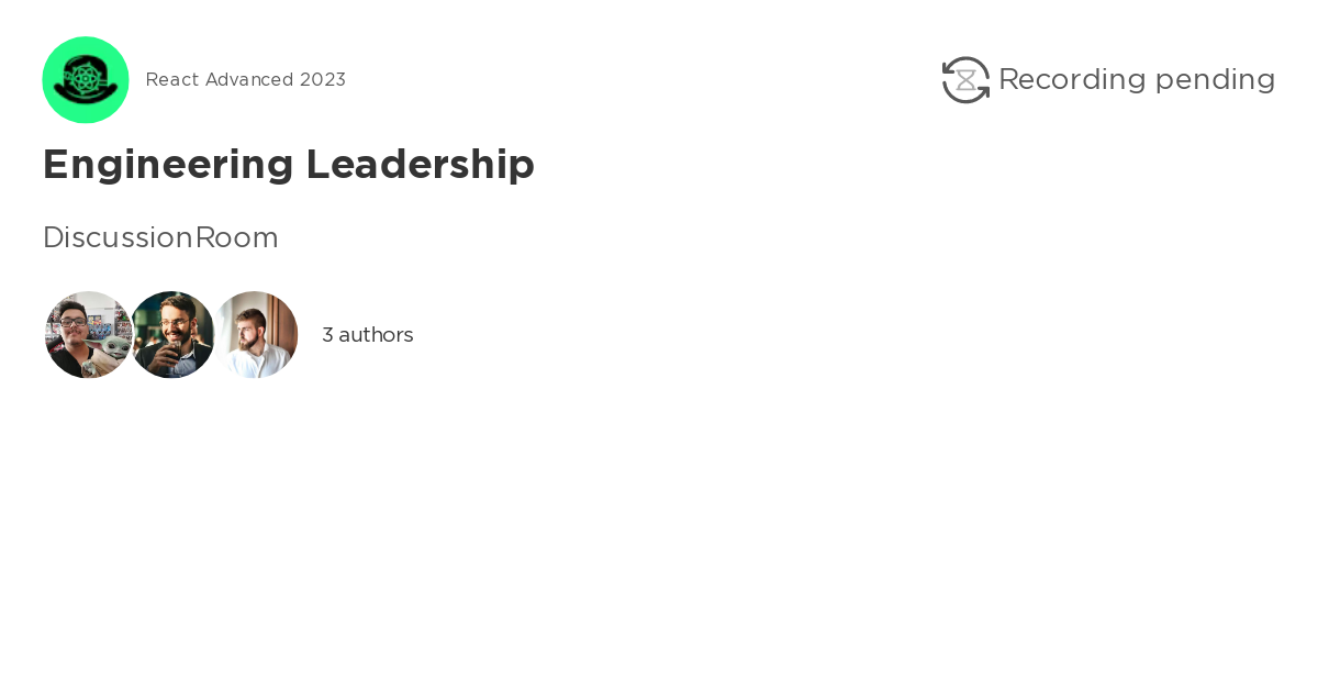 Engineering Leadership