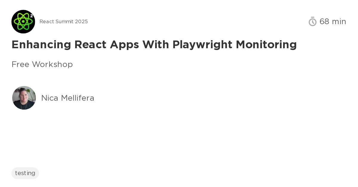 Enhancing React Apps with Playwright Monitoring