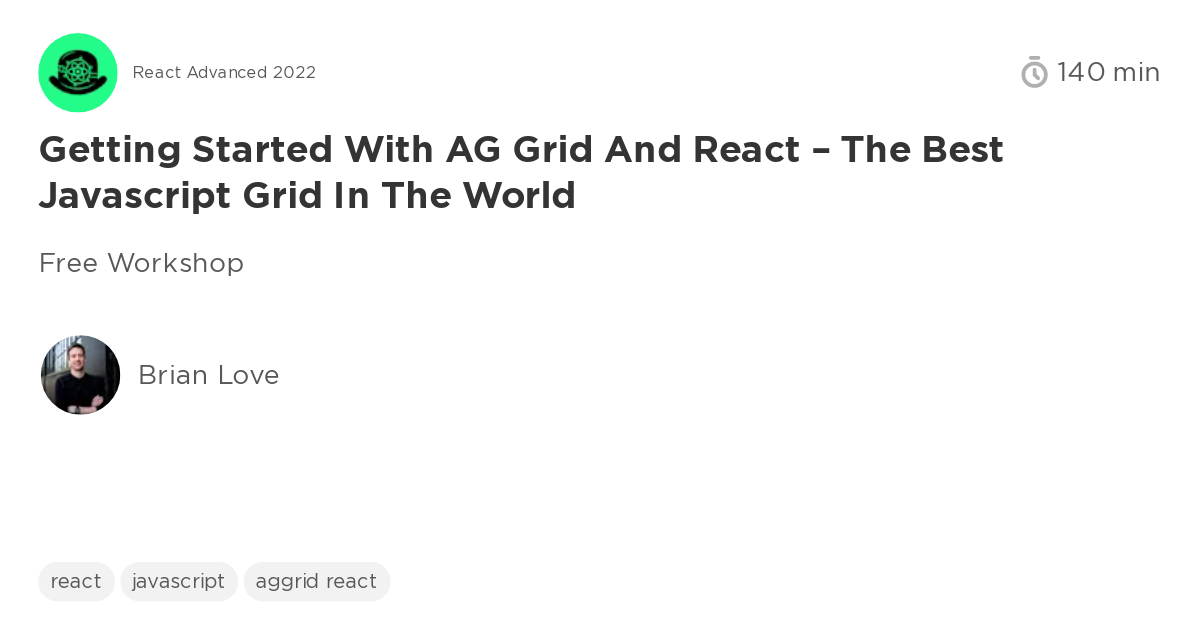 Getting Started with AG Grid and React – The Best Javascript Grid in the World