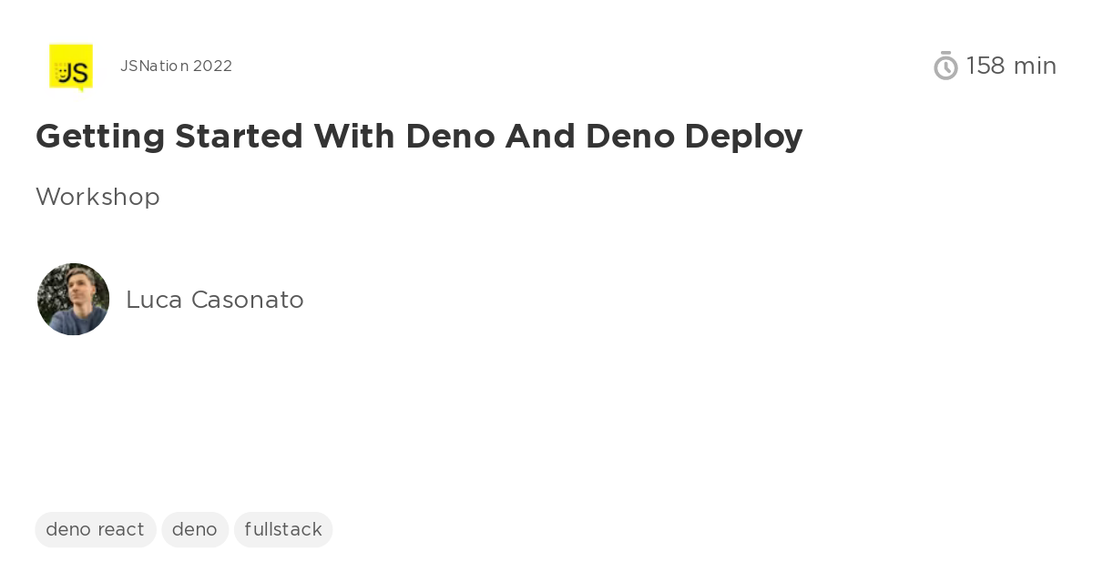 Building Web Apps with Deno