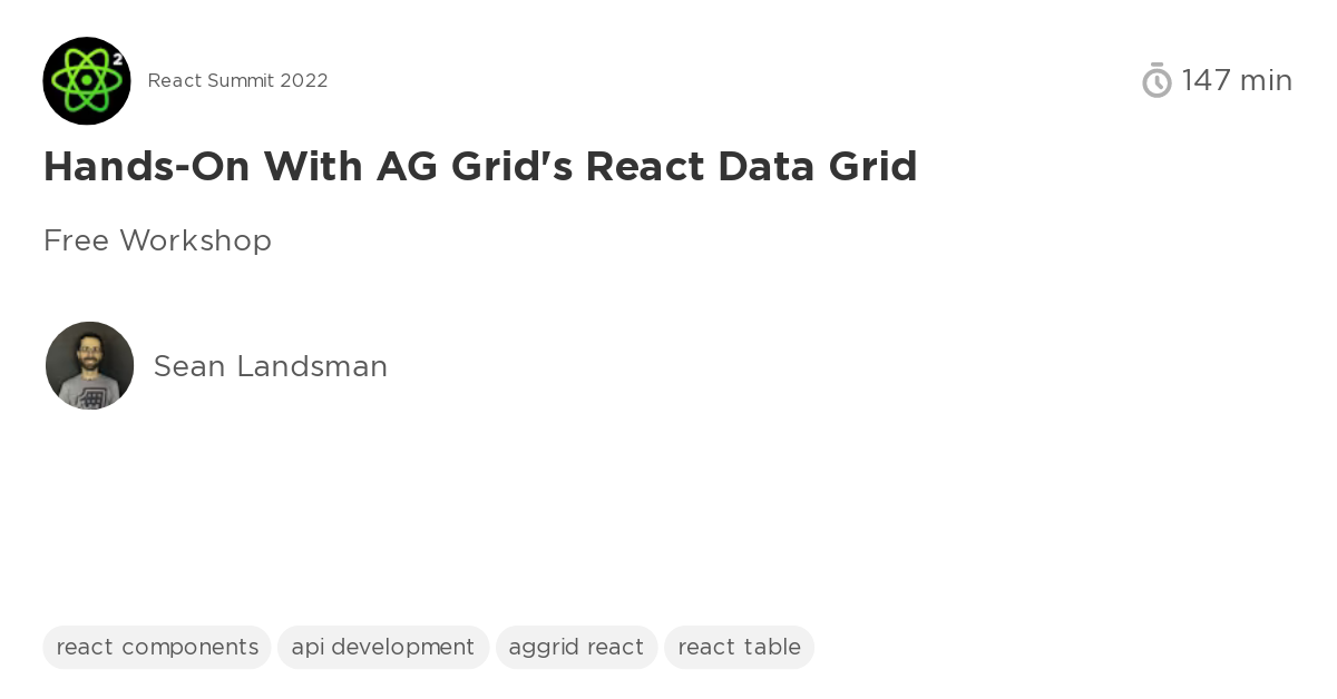 Hands On With Ag Grids React Data Grid