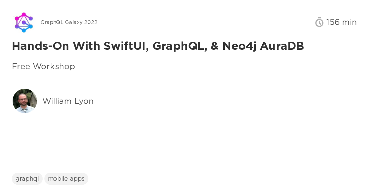 Hands-On With SwiftUI, GraphQL, & Neo4j AuraDB