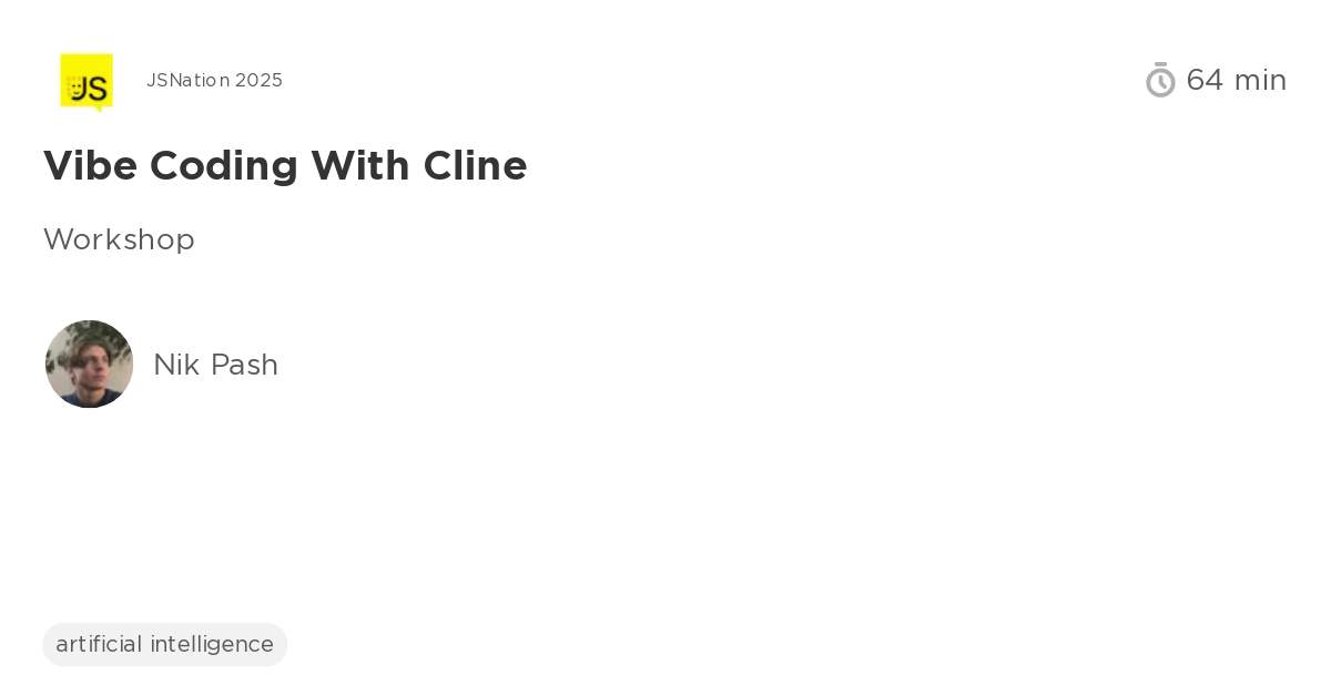 Vibe coding with Cline