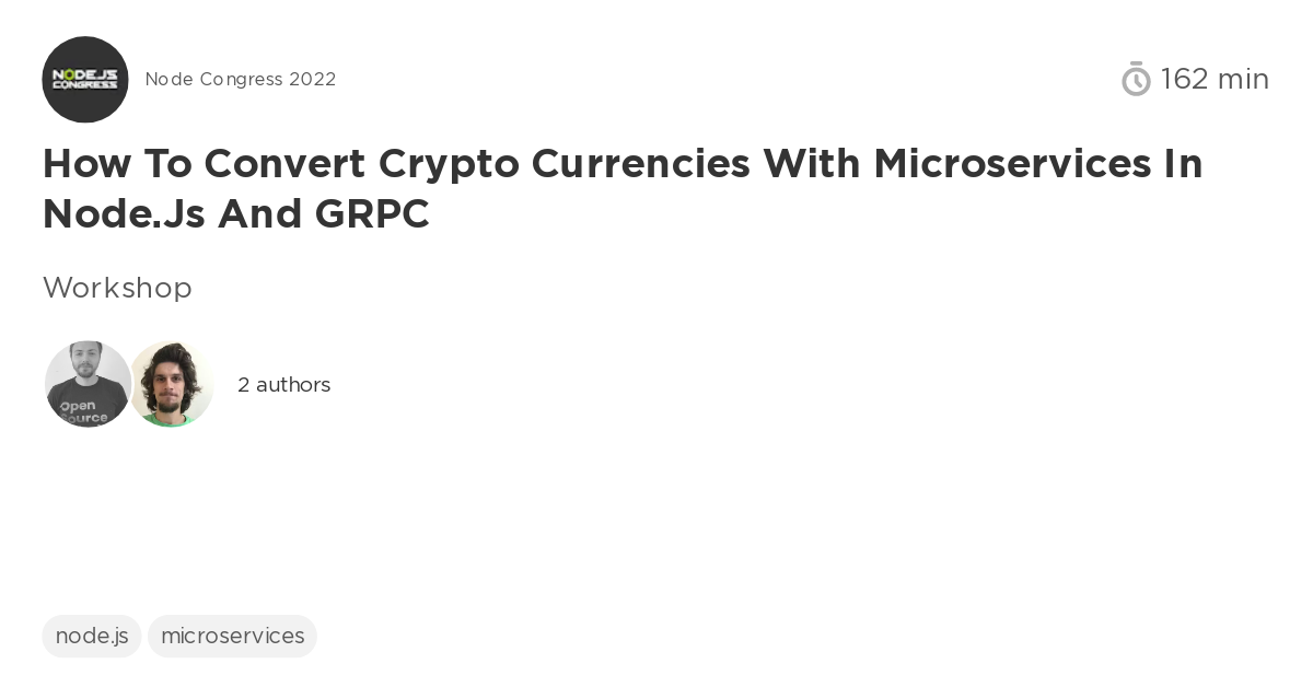 How to Convert Crypto Currencies with Microservices in Node.js and GRPC