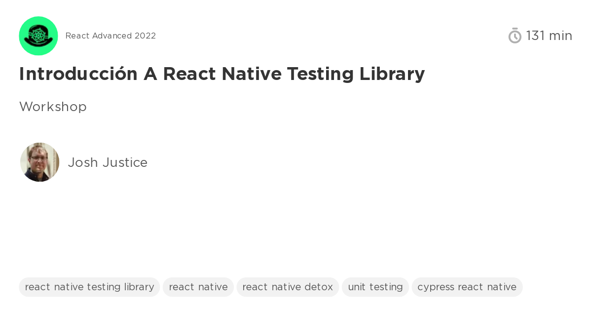 React Native Testing Guide