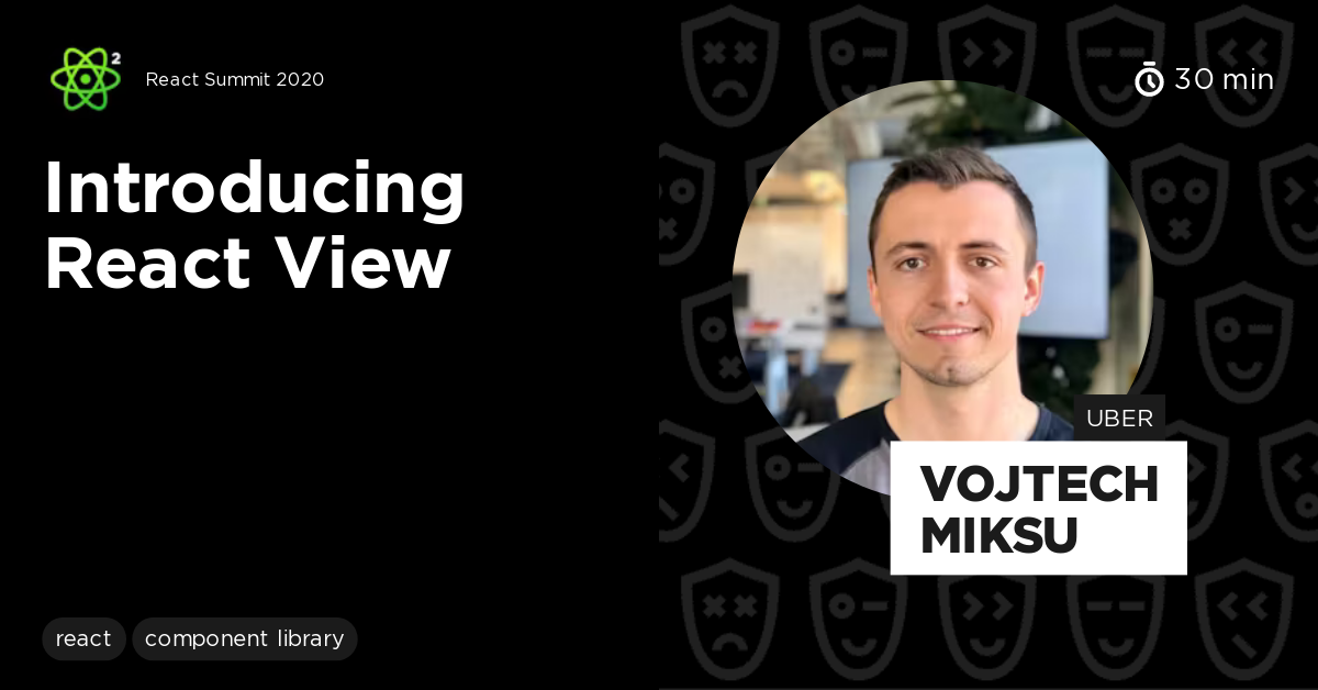 Introducing React View By Vojtech Miksu Video Recording 
