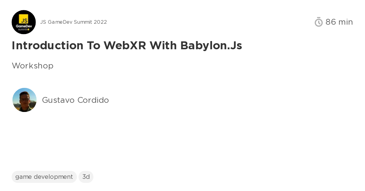 Introduction to WebXR with Babylon.js