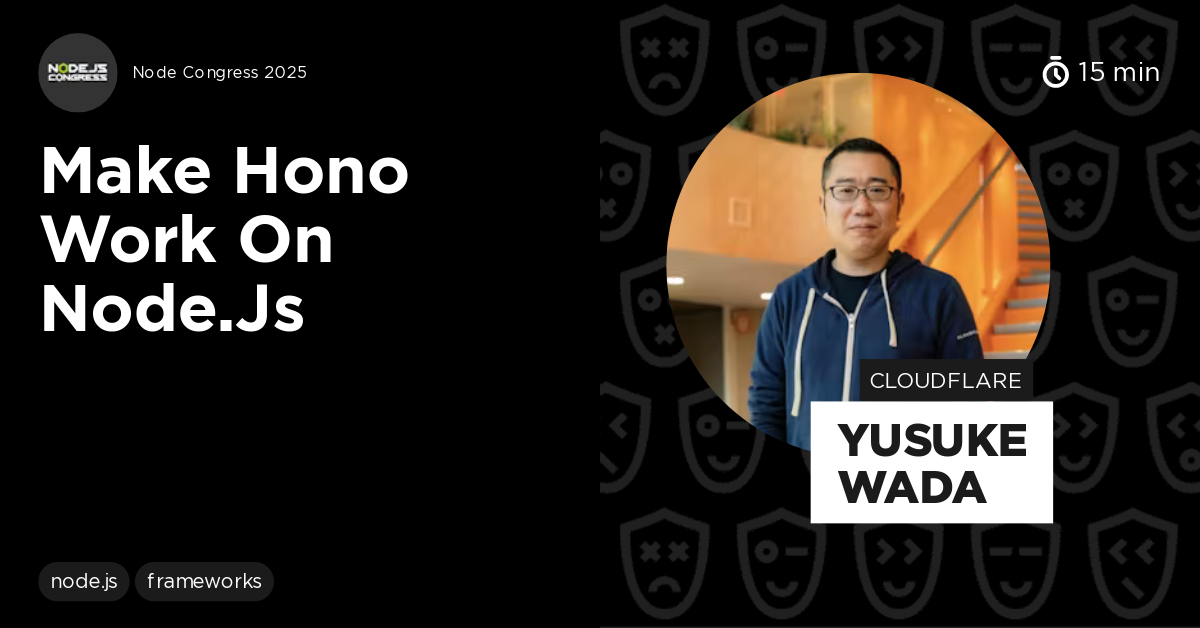 Make Hono work on Node.js by Yusuke Wada