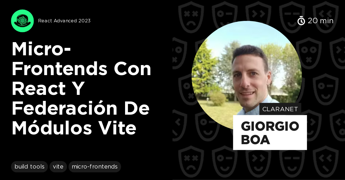 Micro-Frontends con React y Federación de Módulos Vite by Giorgio Boa - Video recording