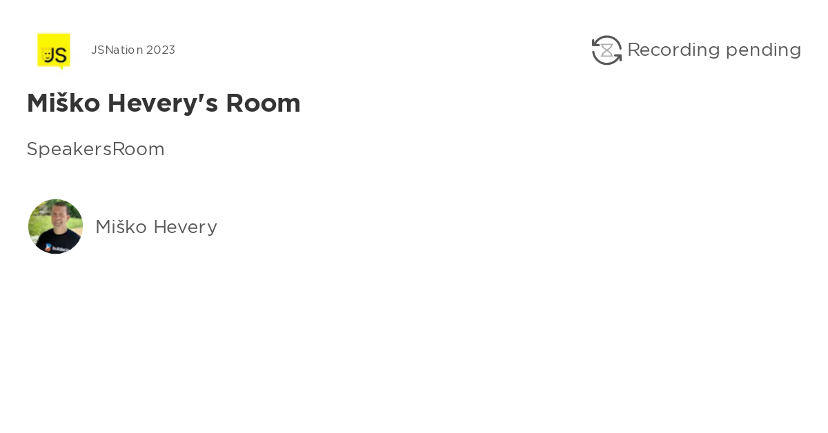 Miško Hevery's Room