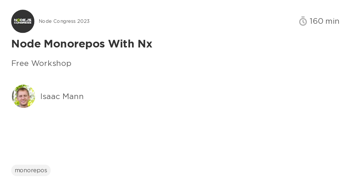 Node Monorepos with Nx
