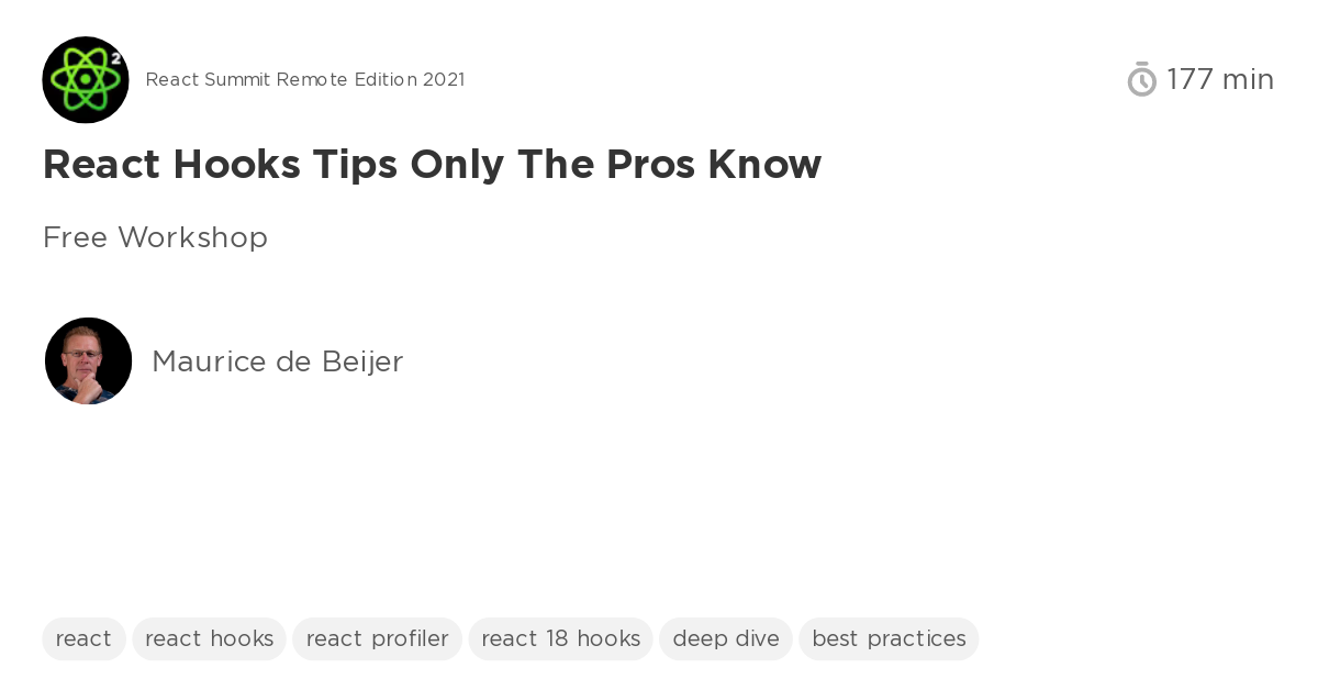 React Hooks Tips Only the Pros Know